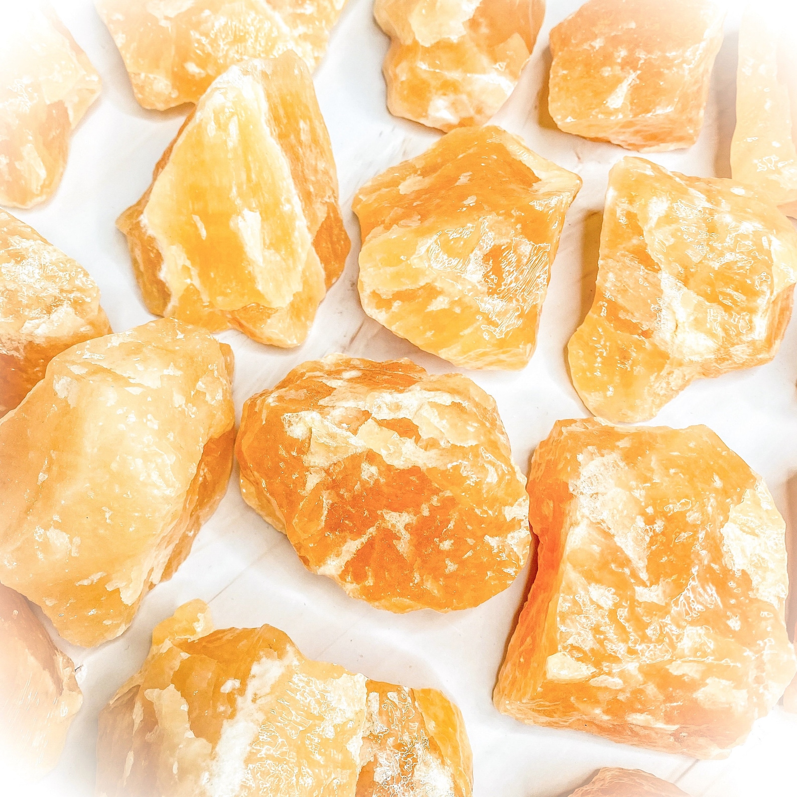 Buy Medium Orange Calcite Rough Chunks Raw Orange Calcite Orange Online ...