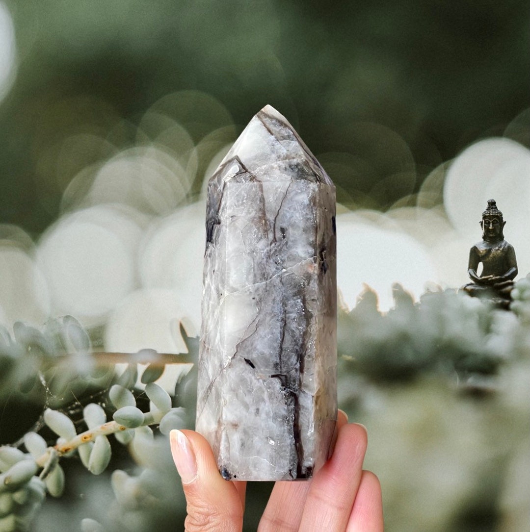 Natural Mosaic Quartz Tower, Mosaic Chalcedony Quartz Tower, Mosaic ...
