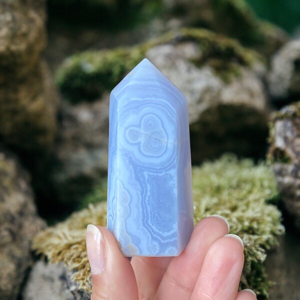 Blue Lace Agate Crystal - Etsy