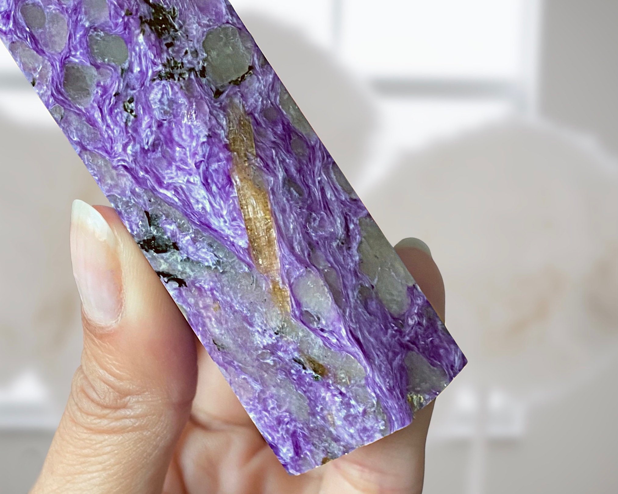 Large AA Grade Charoite Tower