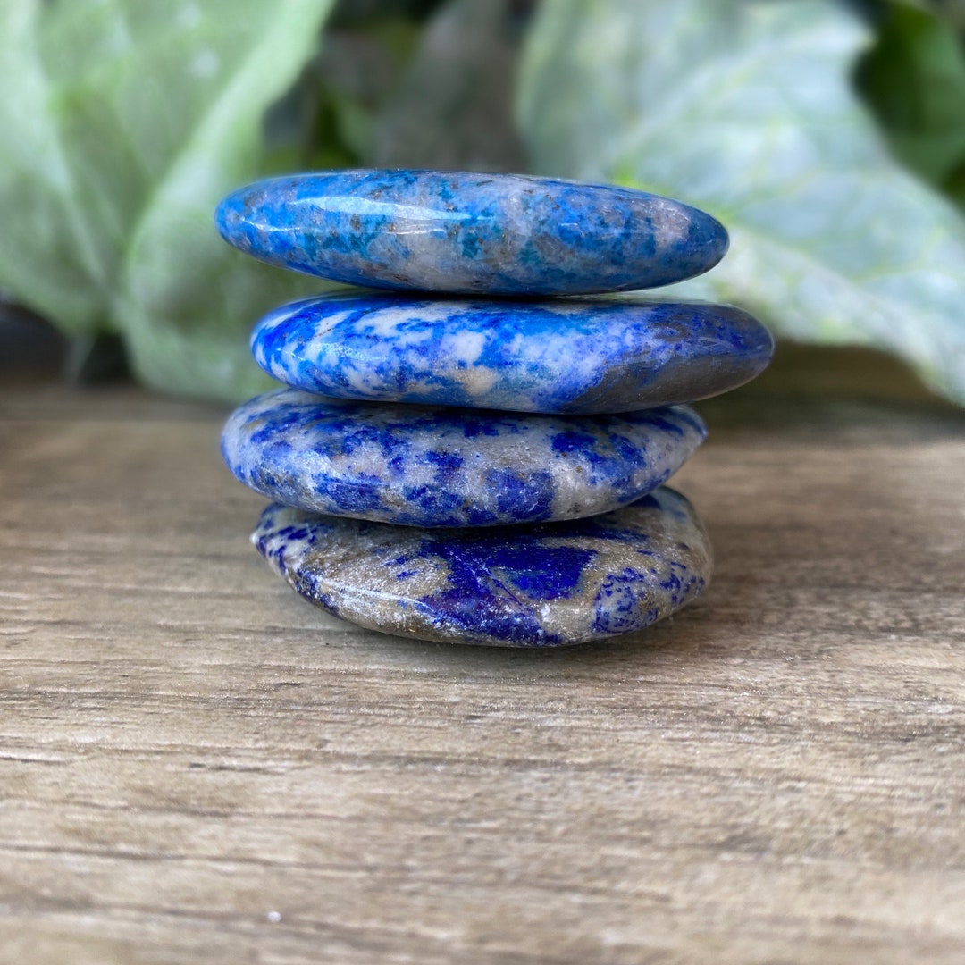 Lapis Lazuli Earth Stone, Worry Stone, Healing Crystals and Stones - Etsy
