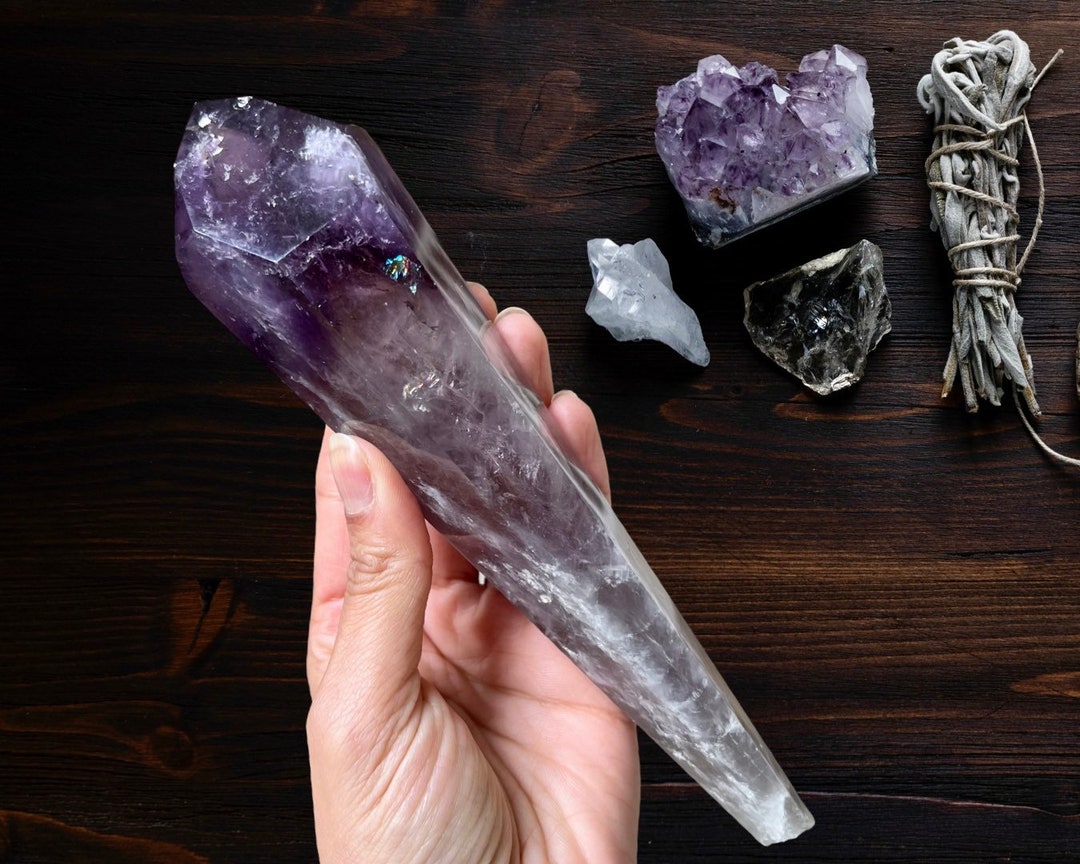 Polished Amethyst Root, Dragon Tooth Amethyst, Royal Amethyst Point ...