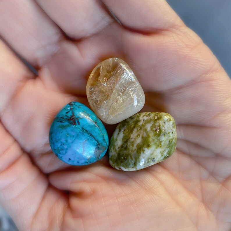 Negative Thinking Gemstone Set Crystal Healing Set Worry - Etsy