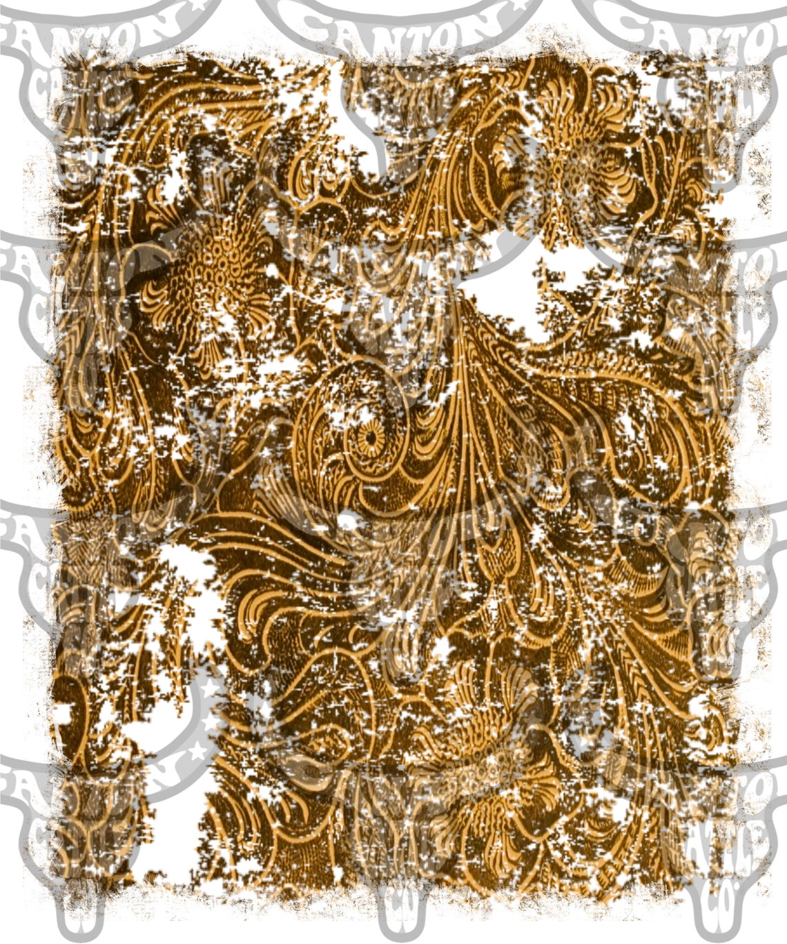 Distressed Tooled Leather Background, PNG, INSTANT DOWNLOAD ...