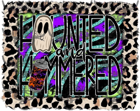 Haunted and Hammered Halloween Retro Leopard Ghost - Etsy