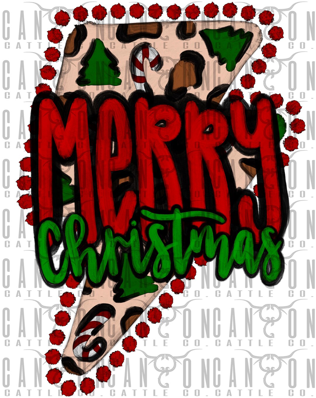 Merry Christmas, Lightning Bolt, Christmas, Png, Instant Download ...