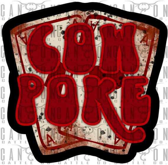 Cowpoke Poke Western Western Grunge Punchy Png Instant - Etsy