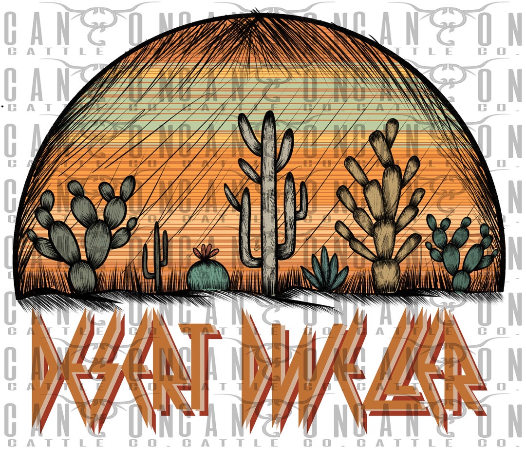 Desert Dweller Serape Sunset, Cactus, Desert, Western, Png, Instant ...