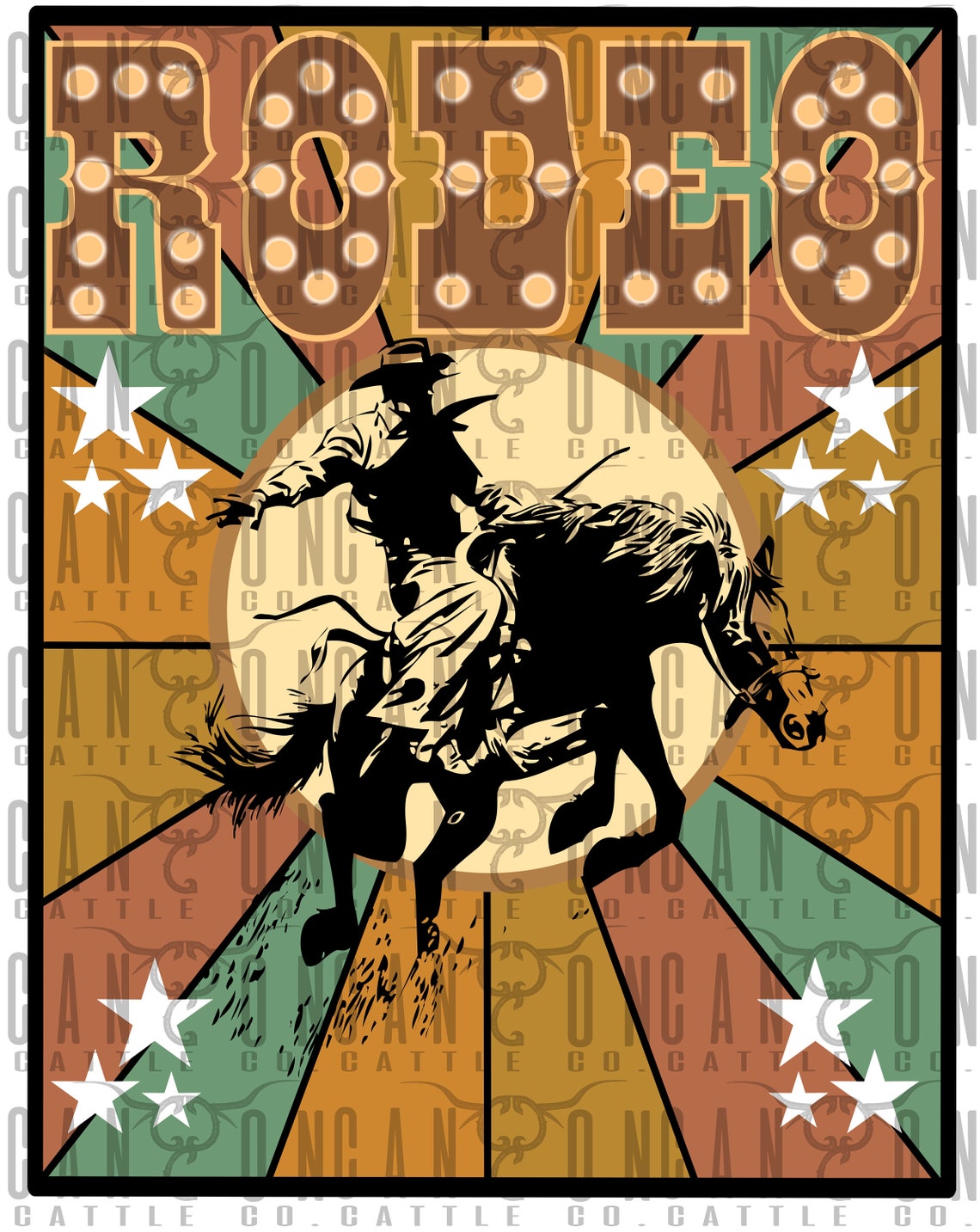Rodeo Vintage Poster, Western, Png, Instant Download, Sublimation ...