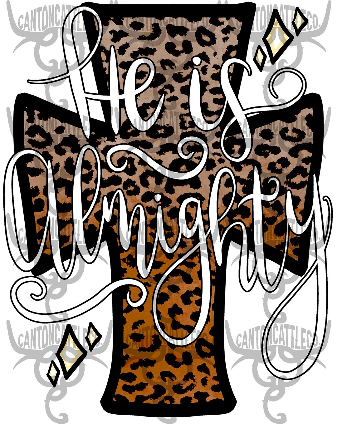He is Almighty, Cross, Leopard, Western, Punchy, Christian, Jesus, Png ...