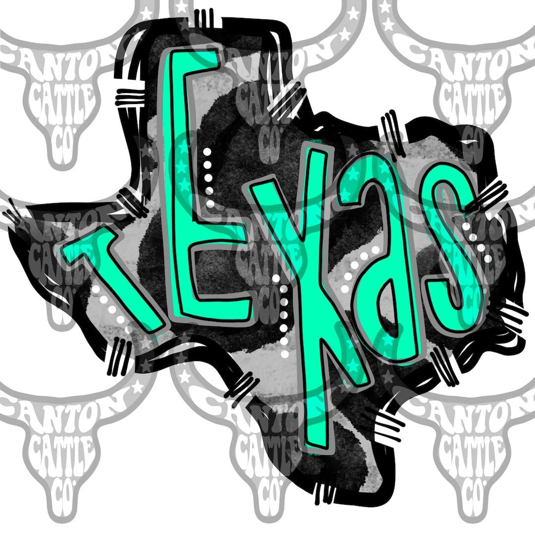 State of Texas Cow Hide Cow Print Cow Pattern Western Sublimation File ...