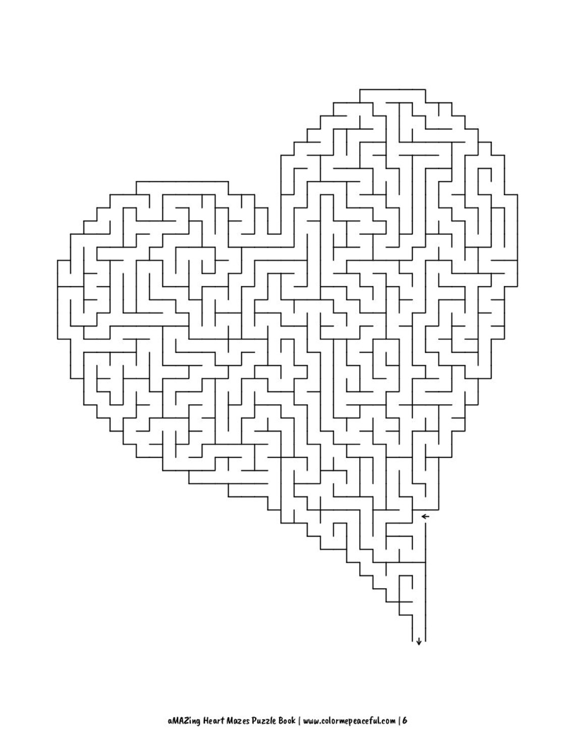 Amazing Heart Mazes Puzzle Book Volume 1 Printable Instant - Etsy