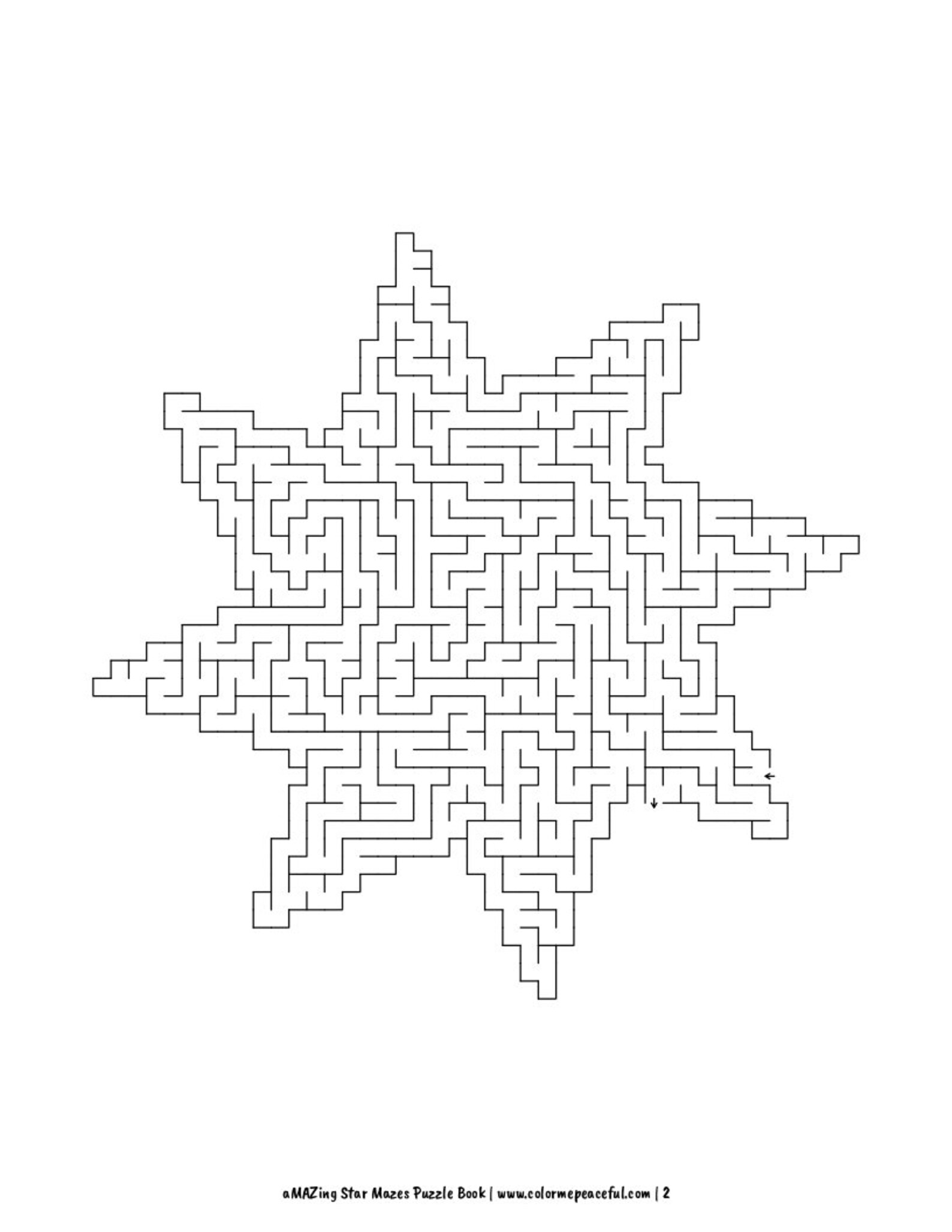 Amazing Star Mazes Puzzle Book Volume 1 Printable Instant | Etsy