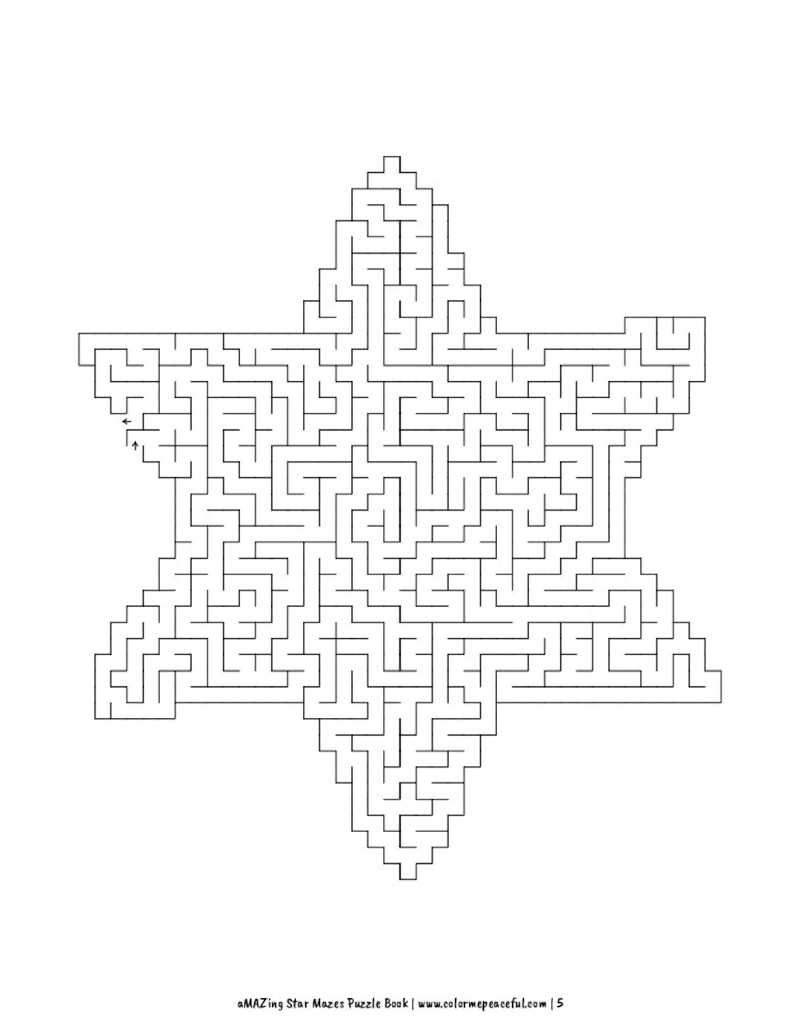 Amazing Star Mazes Puzzle Book Volume 1 Printable Instant - Etsy