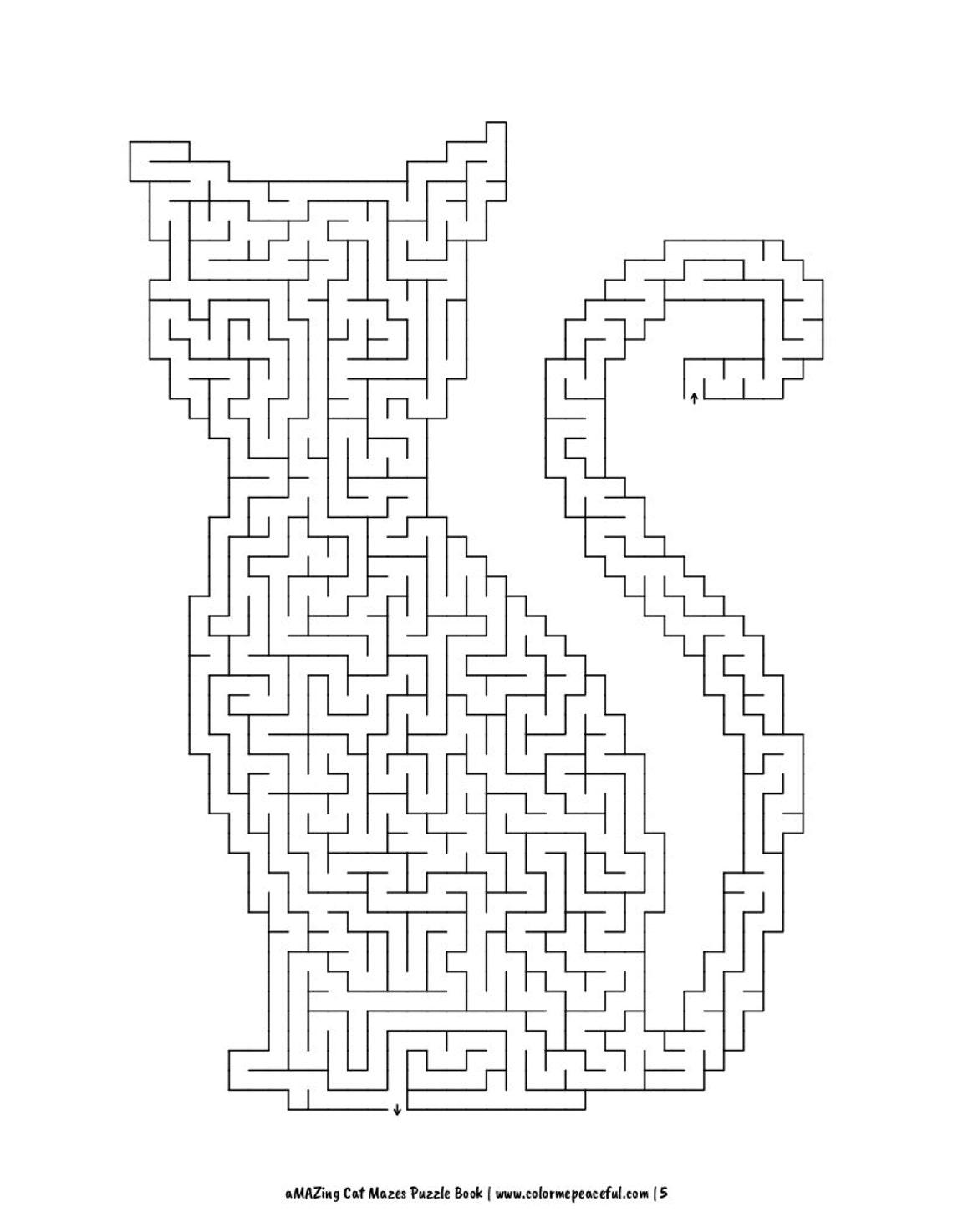 Amazing Cat Mazes Puzzle Book Volume 1 Printable Instant Download Sixty ...