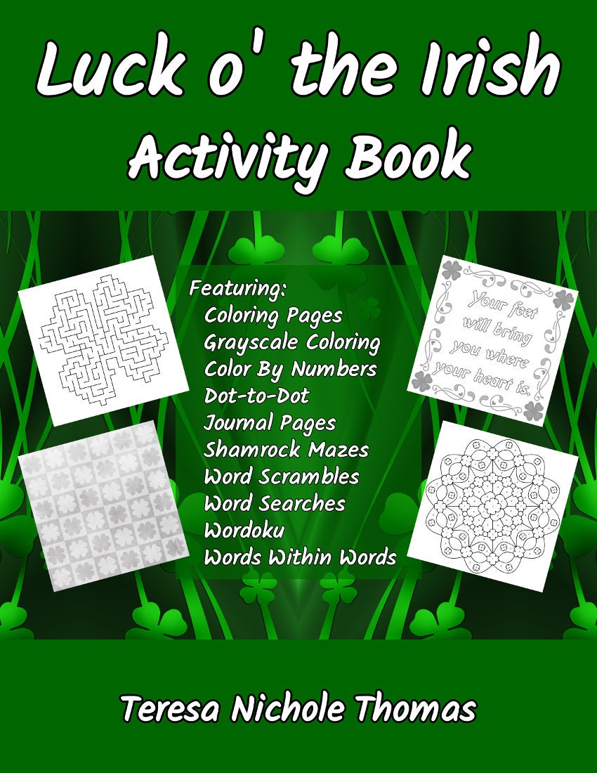 Luck O' the Irish Activity Book: St. Patrick's Day Themed Book ...