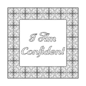 I Am... Inspirational Coloring Book 25 Designs Adult Coloring Book ...