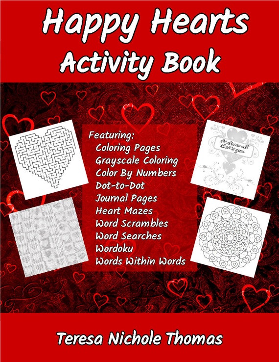 Happy Hearts Activity Book: Valentine's Day Themed Book | Etsy