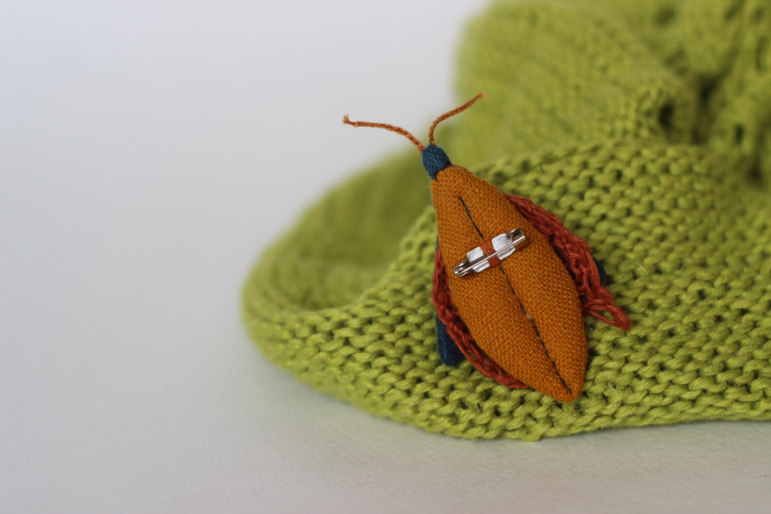 Bug Brooch Beetle Brooch Linen Bug Insect Jewelry | Etsy