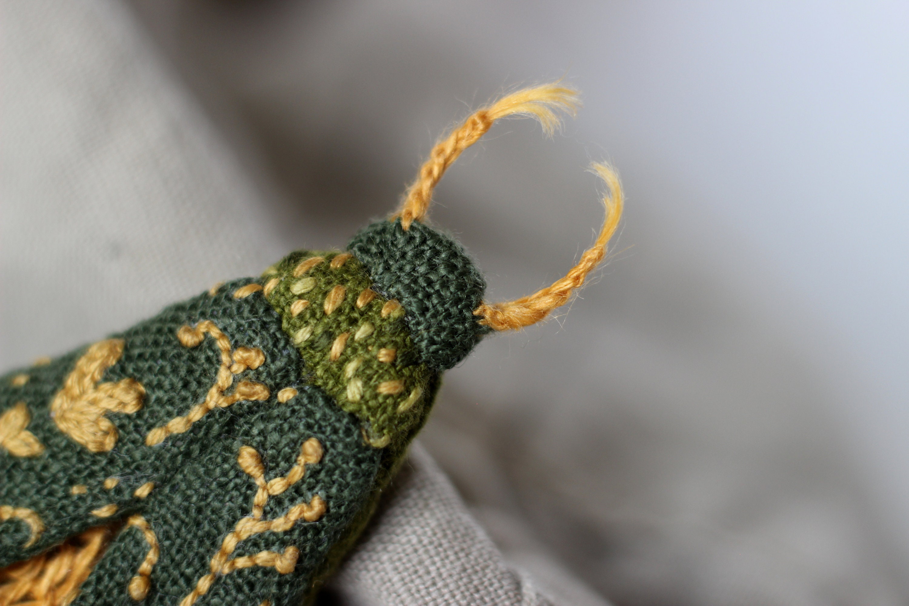 Moth Brooch Boho Jewelry Embroidered Moth Botanical Brooch | Etsy UK