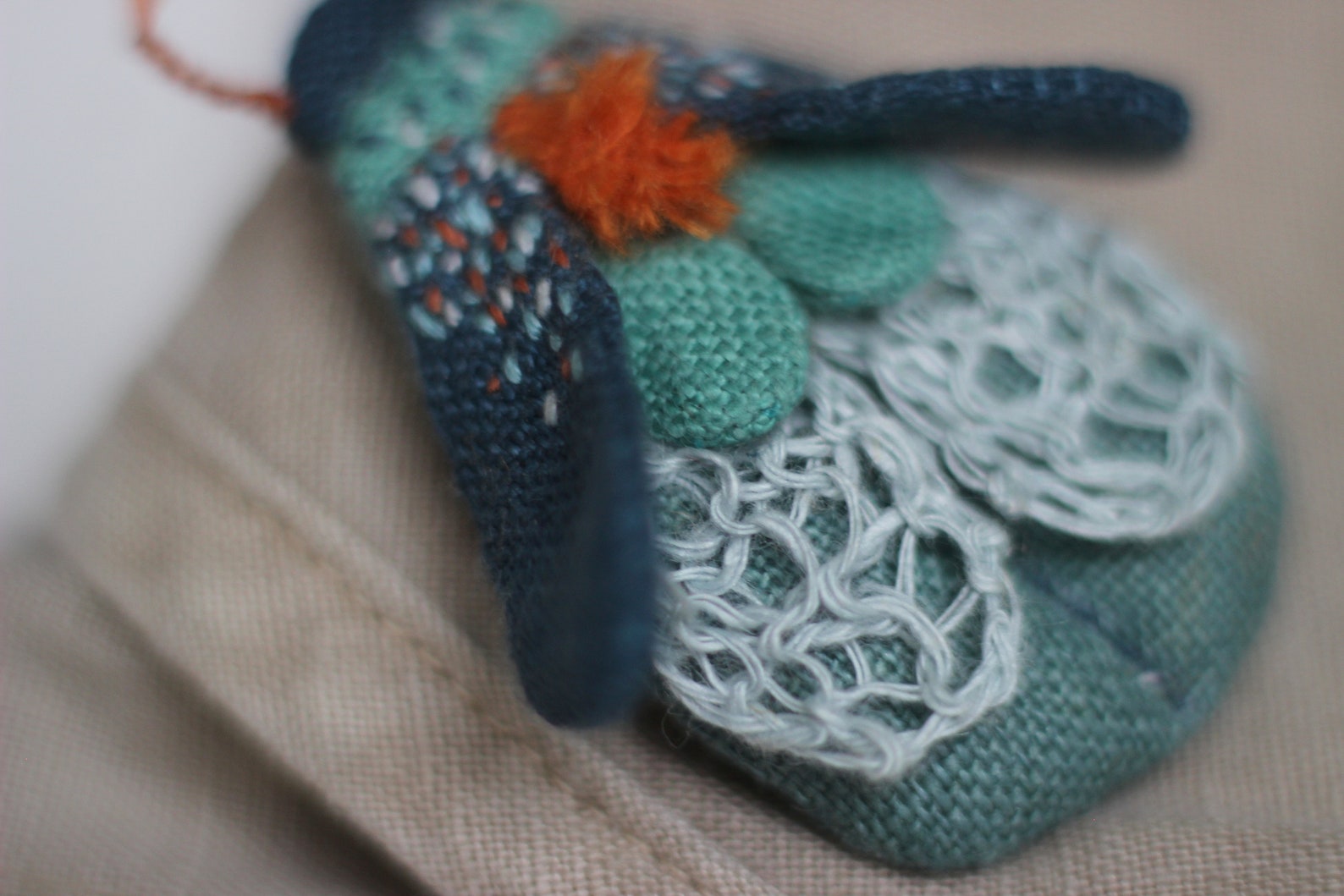 Linen Beetle Beetle Brooch Embroidered Beetle Insect - Etsy