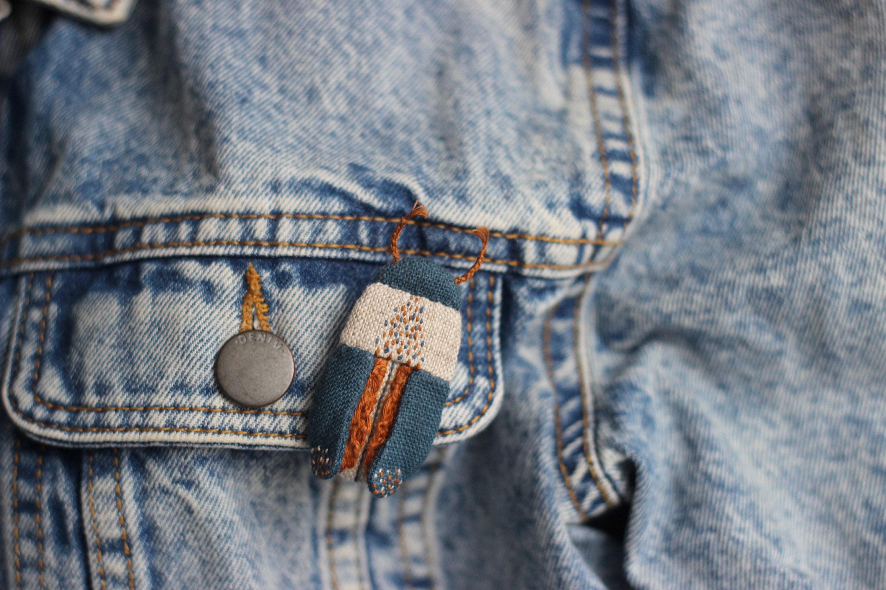 Textile Beetle Beetle Brooch Linen Beetle Grey Blue Beetle - Etsy