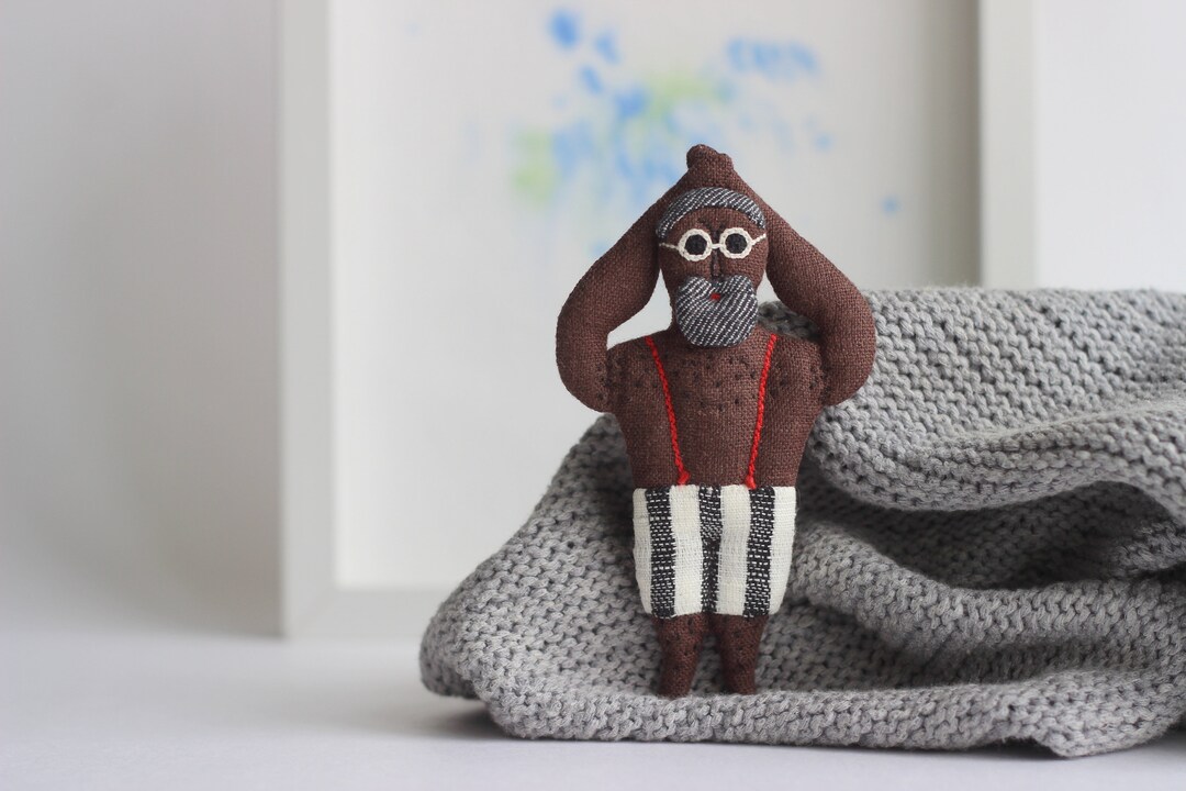 Black Man Swimmer Brooch, Black Male Doll, Black Man Swimmer, Black Man ...