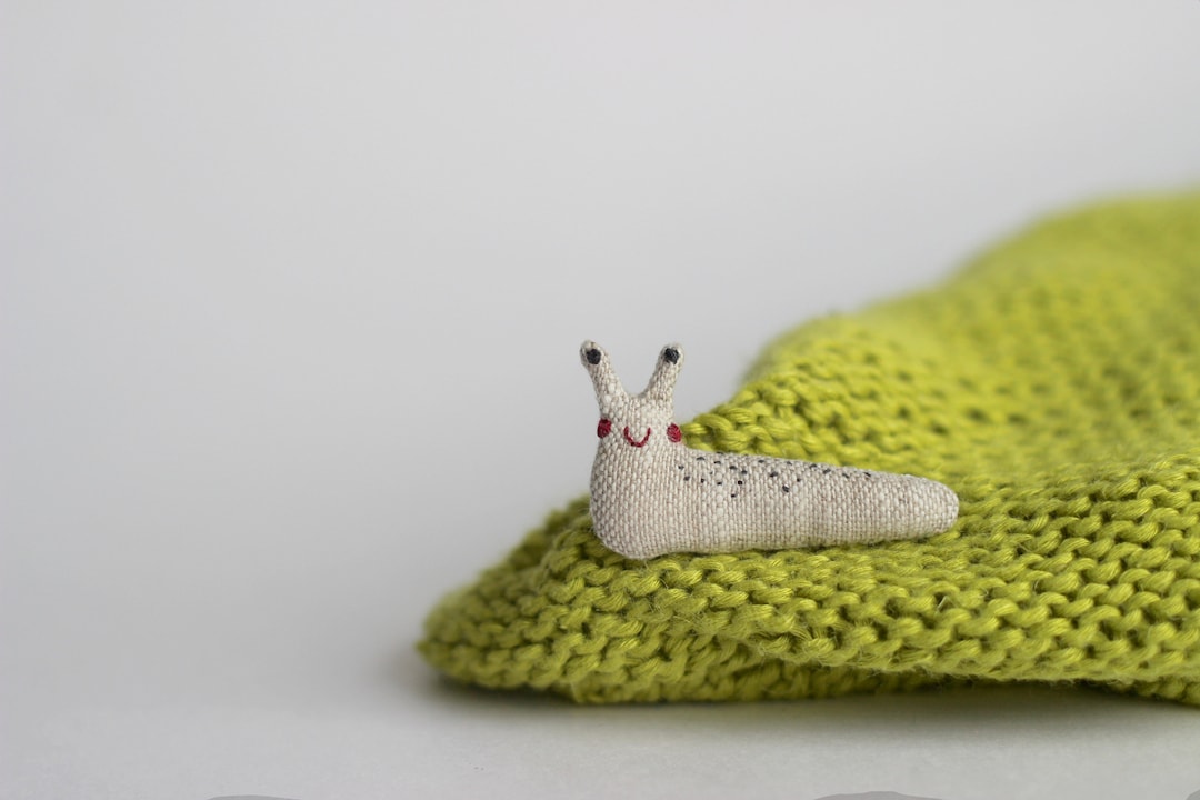 Slug Brooch, Insect Jewelry, Spring Jewelry, Textile Slug, Miniatute ...