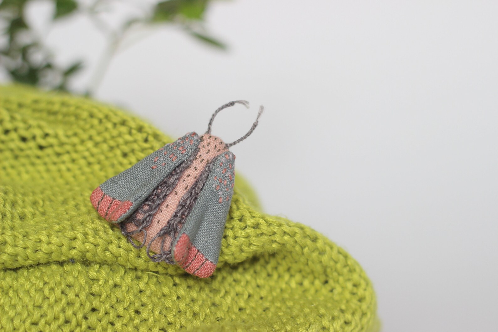 Night Moth Brooch Insect Jewelry Linen Moth Insect Brooch - Etsy