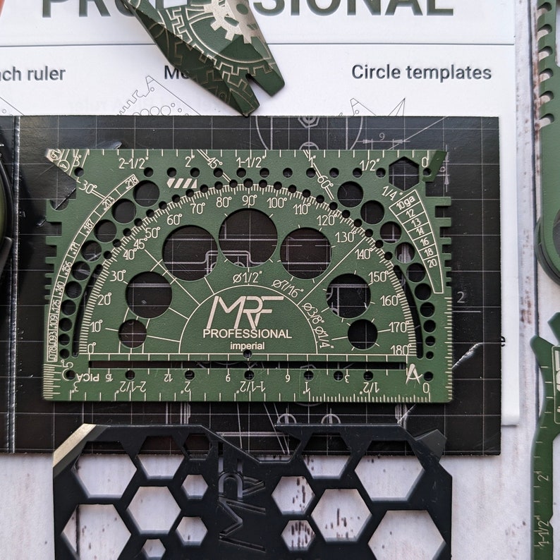 Professional. Green Drawing Tool for Engineers and Handyman - Etsy