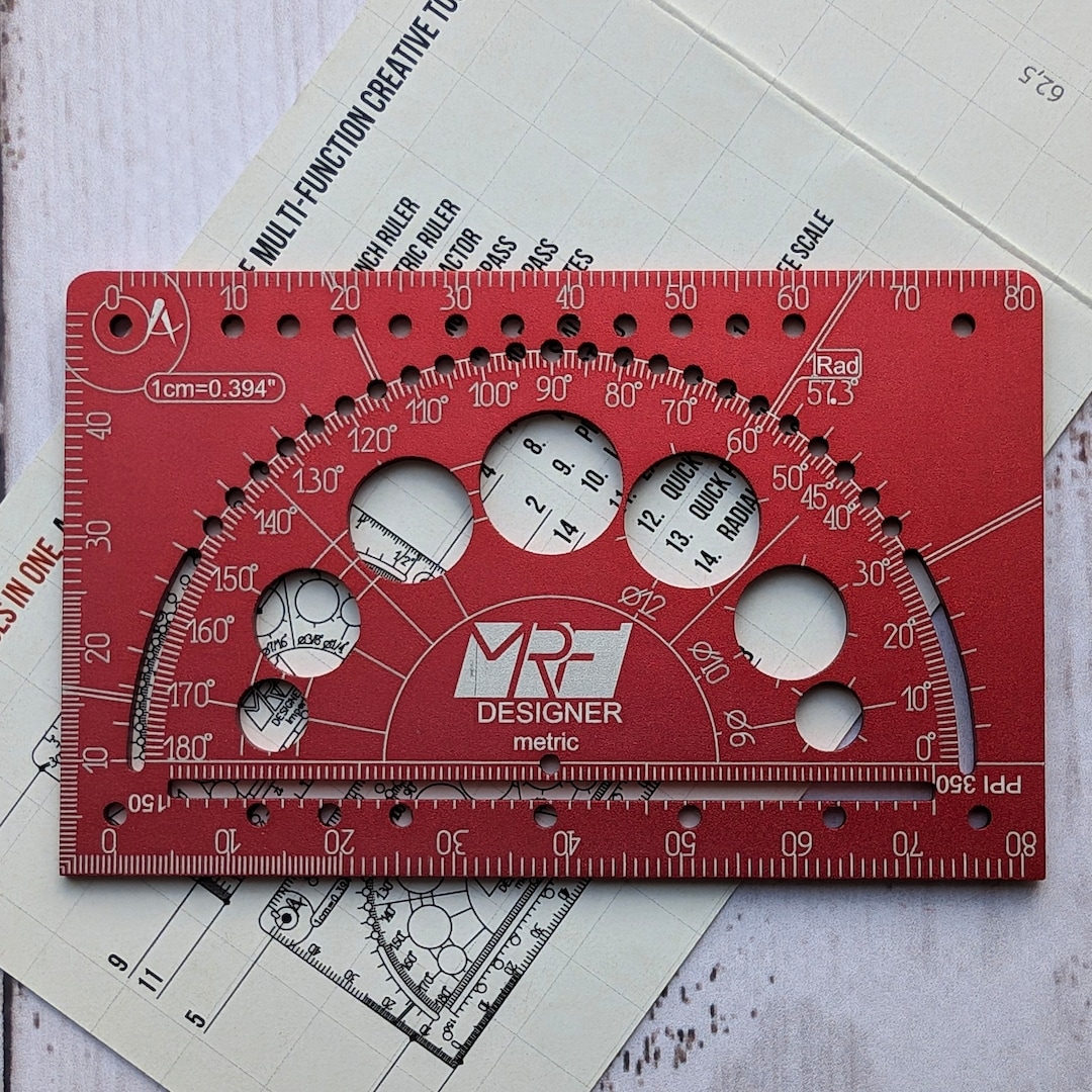 Designer. Red Drawing Tool - Etsy