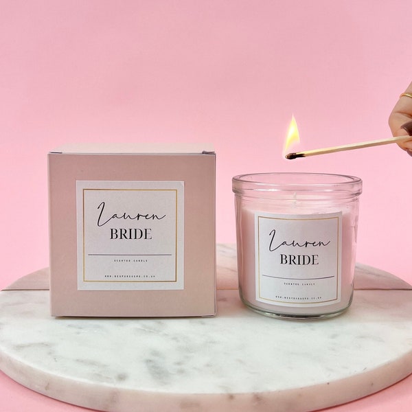 Personalised Name Candle Vanilla - Etsy UK