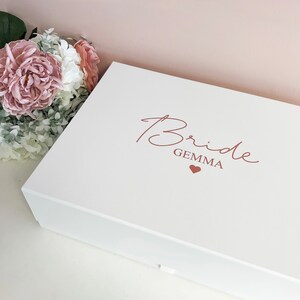 Ultimate Bridal Gift Box Set Extra Large, Personalised Bridal Robe ...