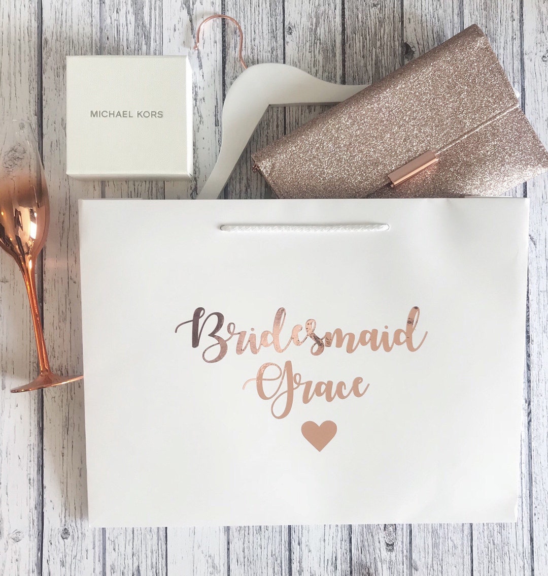 EXTRA LARGE Personalised Bridesmaid Gift Bag Wedding Gift Bag ...