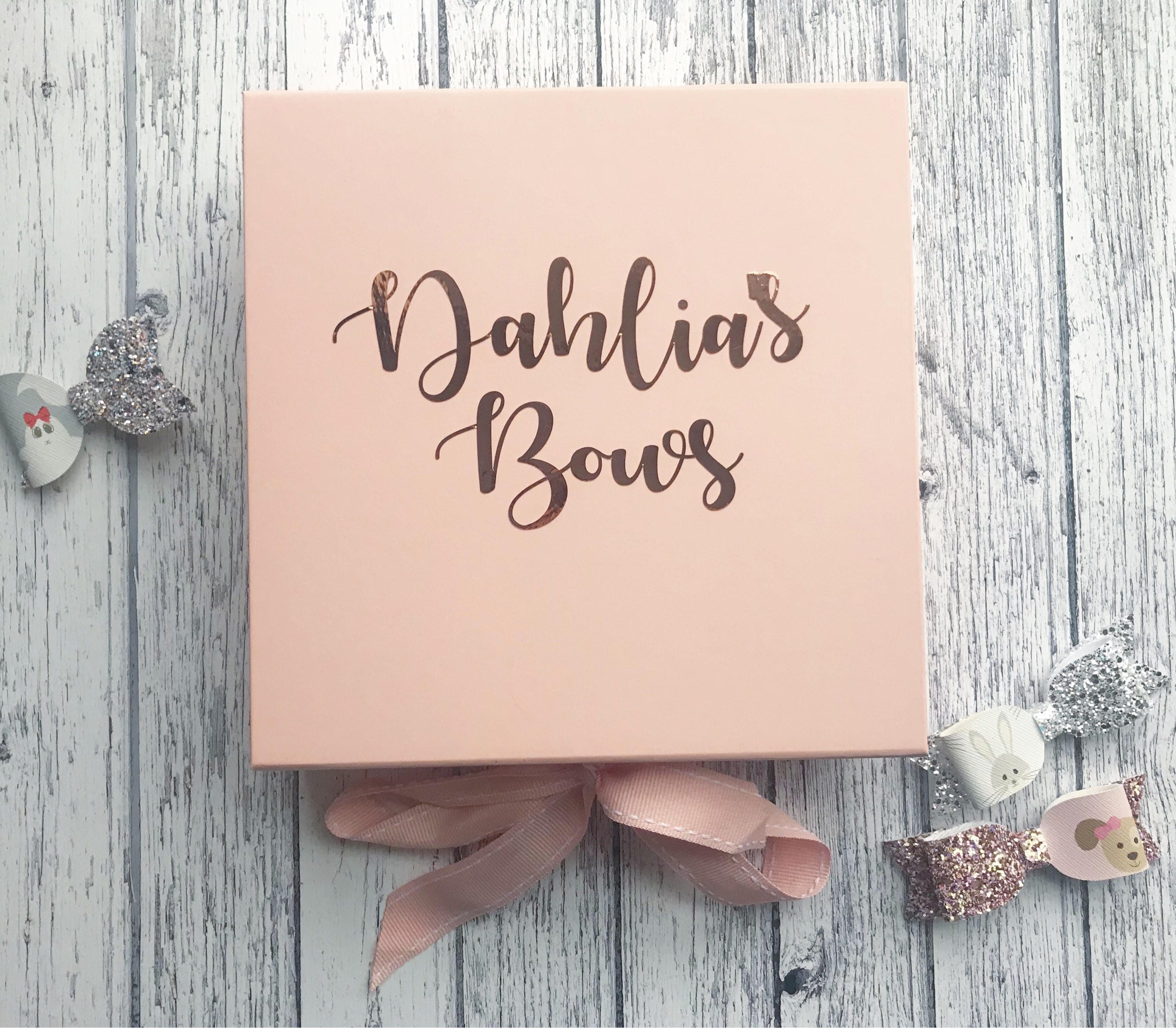 Personalised Hair Bow Box Storage Box Keepsake Box Nursery | Etsy UK