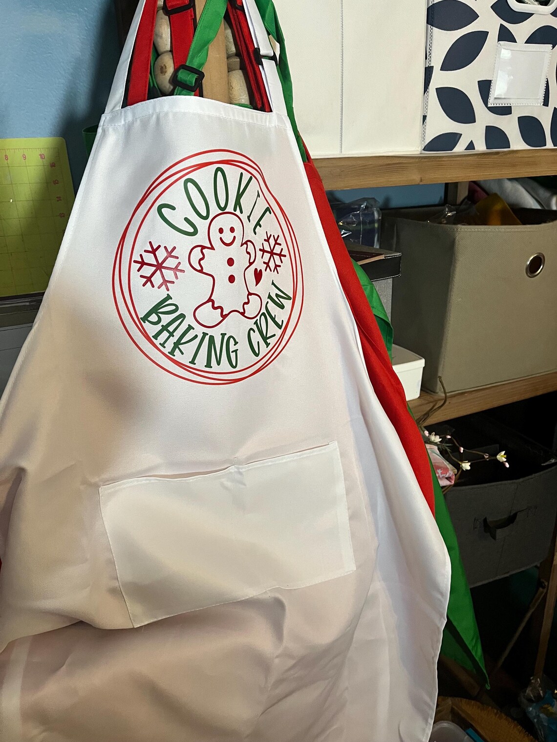 Christmas Festive Apron, Cookie Decorating, Christmas Cookie Baking ...