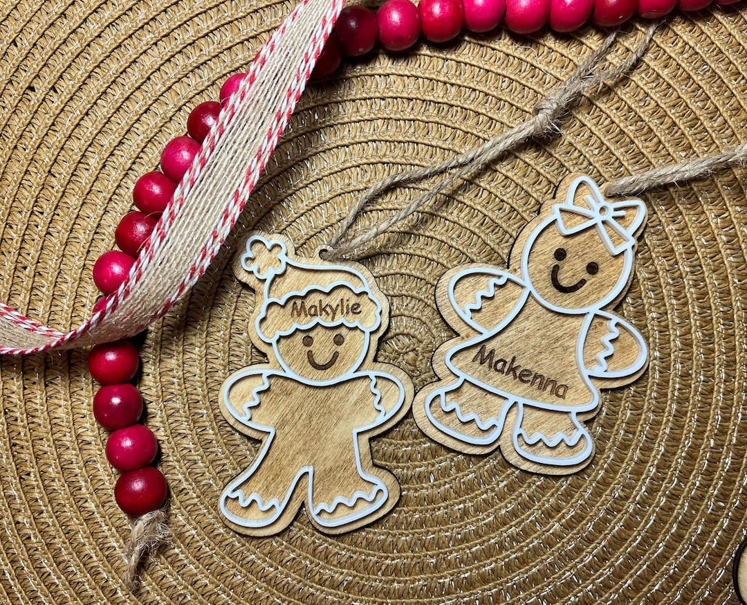Handmade Gingerbread Boy or Girl Custom Ornaments |gingerbread Family ...