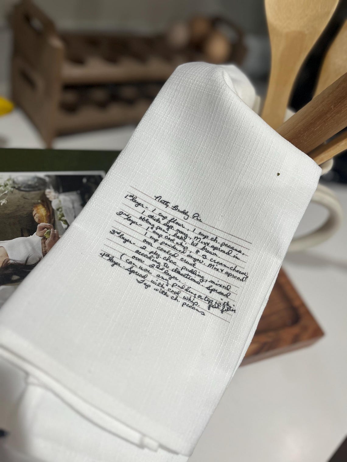 Custom Family Recipe Tea Towel | Recipe Card Printed on Tea Towels ...