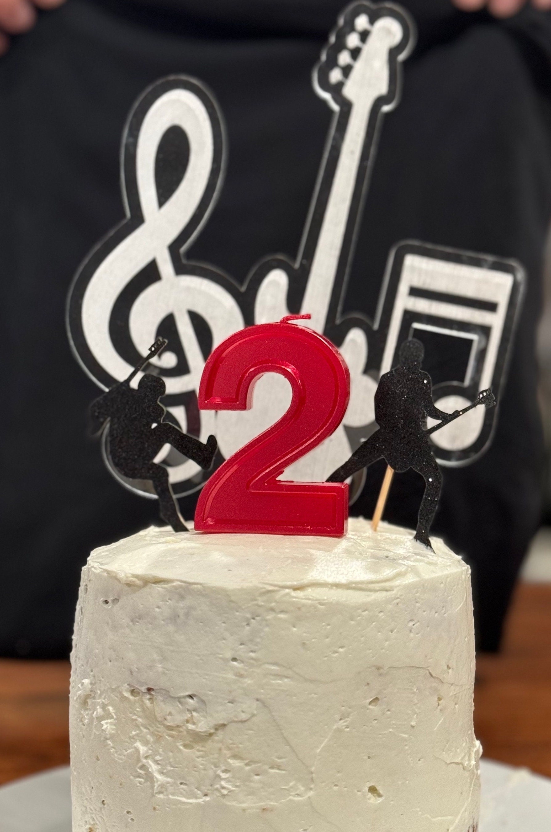Guitar Birthday Cake Topper - Etsy