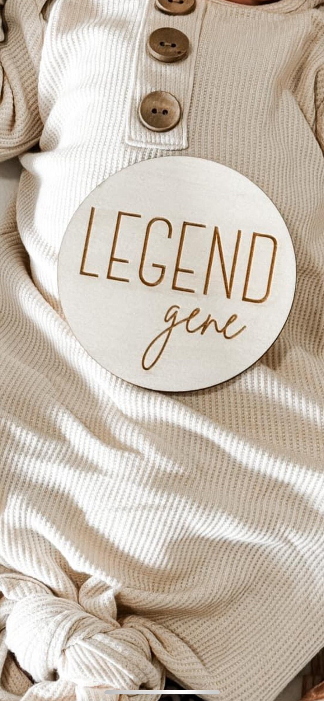 Personalized Baby Name Disc / Wooden Birth Announcements/ Baby ...