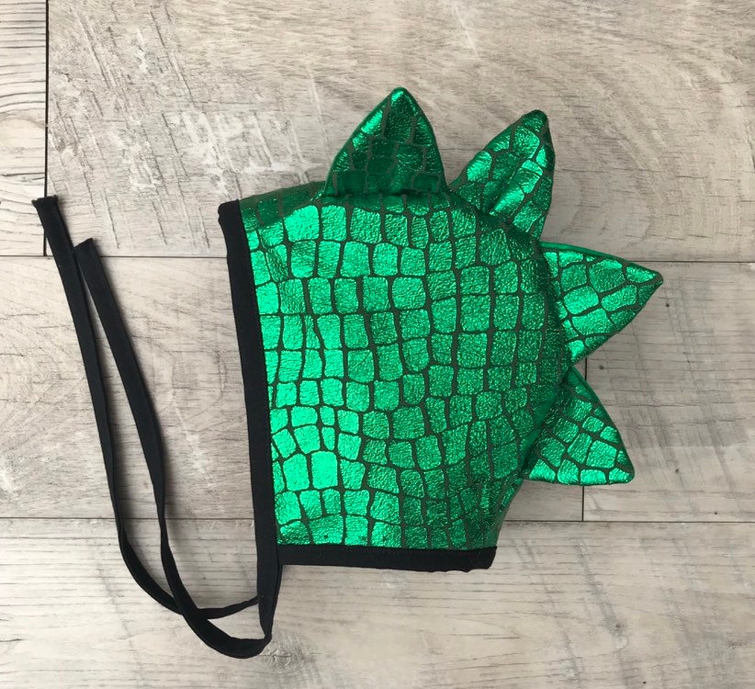 Emerald Green Dragon Bonnet: Halloween Costume Hat - Etsy