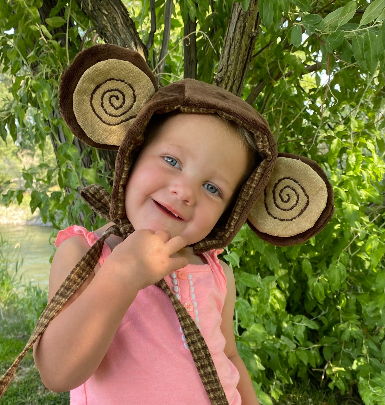 Monkey Baby Hat/monkey Hat and Tail/purple Monkey Hat/monkey Baby ...