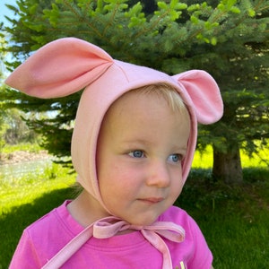 Pink Pig Baby Hat/pink Pig Costume Hat/pig Ears Baby Hat/pink Pig ...