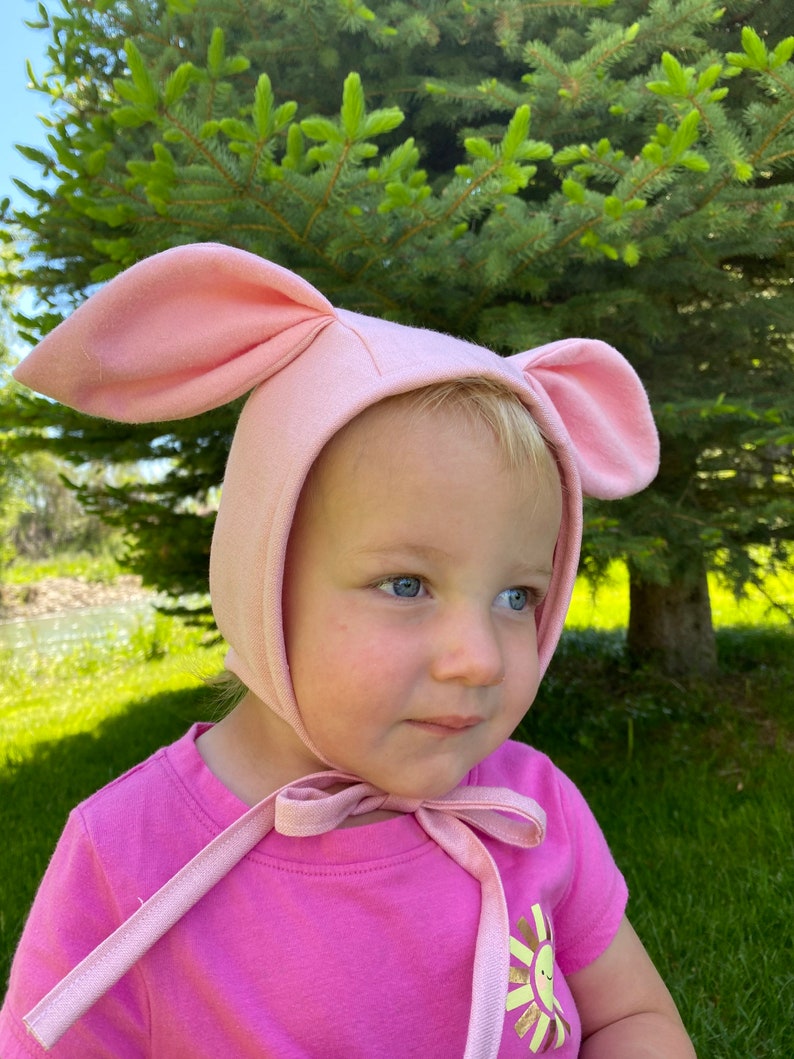Pink Pig Baby Hat/pink Pig Costume Hat/pig Ears Baby Hat/pink - Etsy