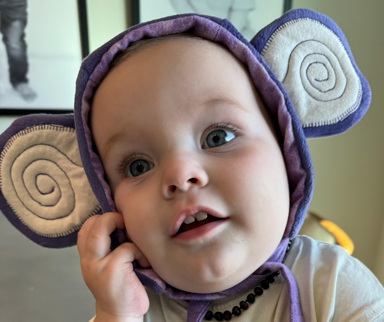 Monkey Baby Hat/monkey Hat and Tail/purple Monkey Hat/monkey Baby ...