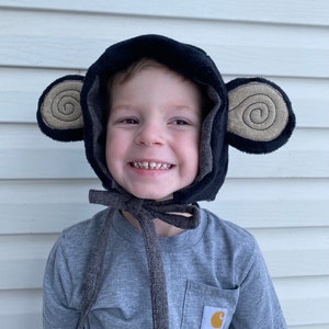 Monkey Baby Hat/monkey Hat and Tail/baby Monkey Hat/monkey Baby Costume ...