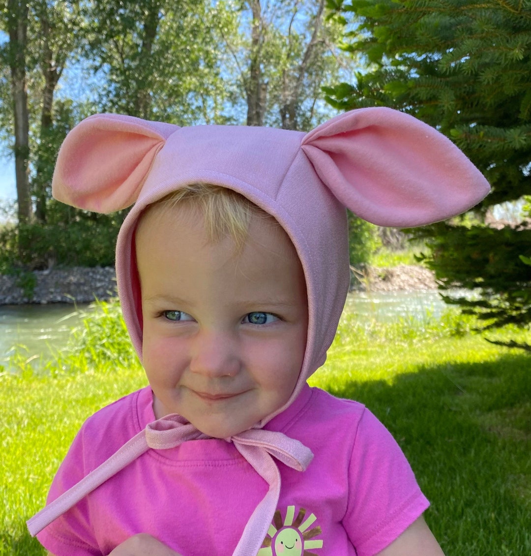 Pink Pig Baby Hat/pink Pig Costume Hat/pig Ears Baby Hat/pink Pig ...