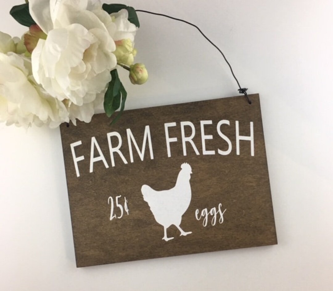 Farm Fresh Sign-kitchen Farm Fresh Sign-12x 9 Wood Sign-country Wood ...