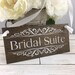 Bridal Suite Sign-wood Bridal Suite Sign-rustic Chic Wood Wedding Sign ...