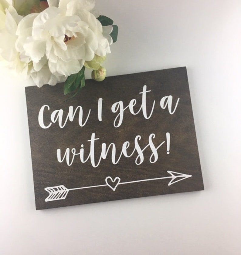 Can I Get A Witness Sign-12x 9 Rustic Wood - Etsy